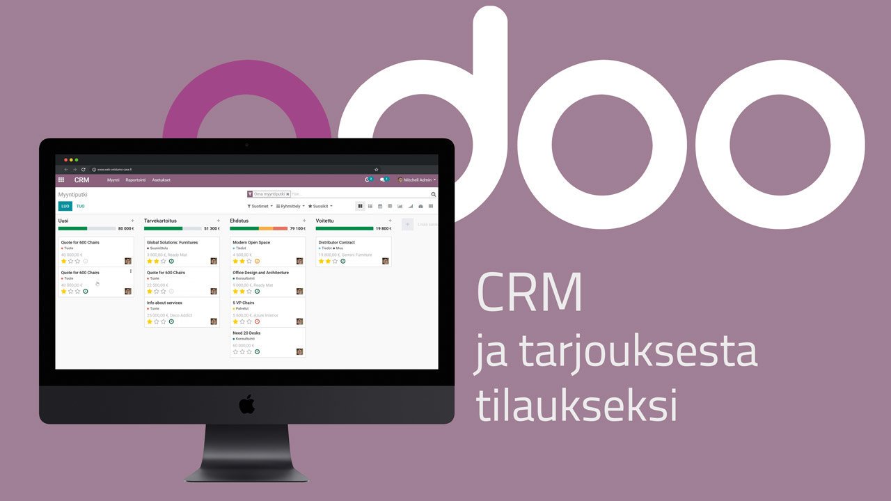 Odoo CRM esittely | Katso demovideo | Avoin.Systems